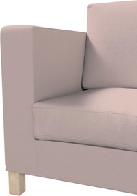 Potah na pohovku IKEA  Karlanda 3-místná nerozkládací, krátký barva růžová látka pletený vzor