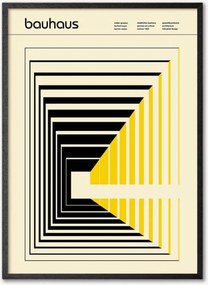 Zarámovaný digitální tisk Bauhaus Abstract
