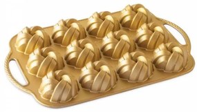 Nordic Ware mini bábovky plát s 12 formičkami zlatá, 95377