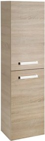 Aqualine, VEGA Skříňka vysoká s košem 40x150x31cm, dub platin, VG960
