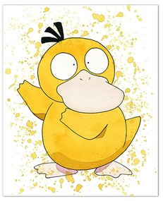 Obraz s motivem Pokémon - 4 rozměry Rozměr: 21x30 cm, Varianta: Psyduck