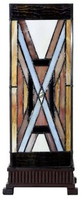 Stolní lampa Tiffany v art deco stylu Russian – 17x17x44 cm