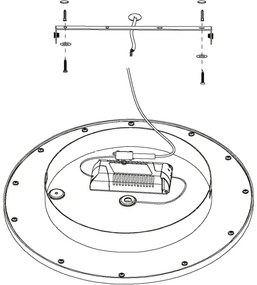 Eglo 99118 - LED RGB Stmívatelné stropní svítidlo TURCONA-C LED/15W/230V + DO