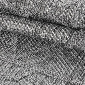 Ayyildiz, Kusový koberec Patara 4955 Grey – na ven i na doma, 200x290, šedá, chodba / předsíň