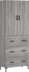 Skříň highboard šedá sonoma 69,5 x 34 x 180 cm kompozitní dřevo 3195849