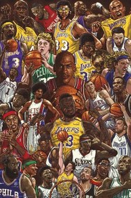 Plakát, Obraz - Basketball Superstars, (61 x 91.5 cm)