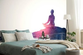 Samolepící tapeta meditace ženy - 150x100 cm