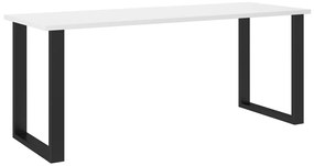 Jídelní stůl PILGRIM 185x67 cm černá/bílá