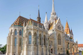 DIMEX | Vliesová fototapeta Saint Matthias Church, Anglie MS-5-0988 | 375 x 250 cm| bílá, béžová, hnědá