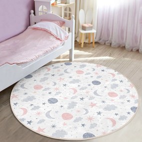 Bílý dětský koberec ø 80 cm Comfort – Mila Home