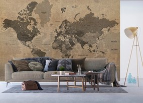 Fototapeta na míru Historická Mapa Světa | Vliesová fototapeta na zed' | DFTNXXL1215