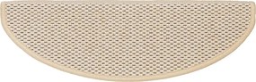 Samolepicí nášlapy na schody sisal 15 ks 65 x 21 x 4 cm berber 326881