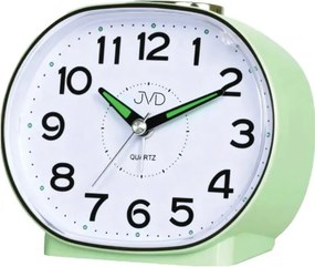 JVD Netikající tichý ručkový budík s osvětlením s plynulým chodem JVD SRP115.2