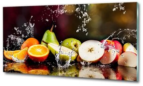 Wallmuralia Foto obraz sklo tvrzené Ovoce a voda 100x50