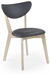 Jídelní židle Polo (white washed wood + šedá). 796177