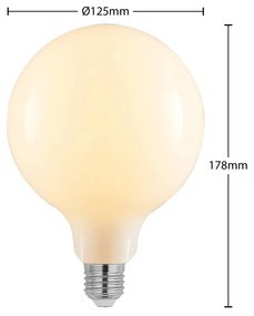 LED žárovka E27 6W 2700K G125 globe opálová