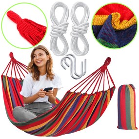 Bluegarden, houpací síť Hammock 1-místná 480142b, vícebarevná, OGR-09025