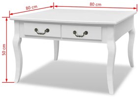 Konferenční stolek Acate bílý - Default Title