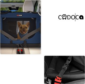 Box pro psa skládací XXL 90x60x66cm modrá
