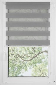 Roleta Den Noc neinvazivní soft Šedá 52x150 cm