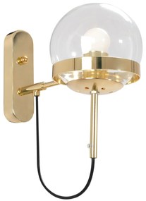 Toolight - Nástěnná lampa E27 60W APP910-1W, zlatá, OSW-06678