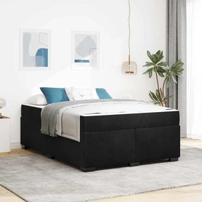 Rám postele s matrací Černá 160 x 200 cm textil 3399298