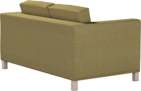 Potah na pohovku IKEA  Karlanda 2-místná, krátký barva zelená látka pletený vzor