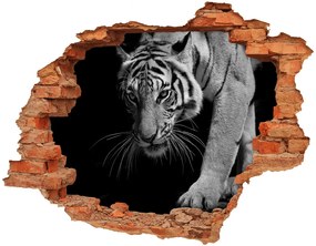 Wallmuralia Díra 3D foto tapeta nálepka Tygr 90x70 cm