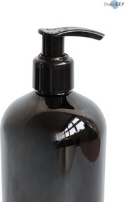 Dávkovač na mýdlo 500 ml černý s černou pumpičkou BELA