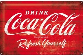 Postershop Plechová cedule - Coca-Cola - Logo Red Refresh Yourself