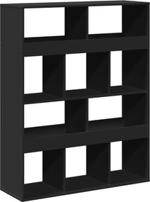 Knihovna černá 100 x 33 x 125,5 cm kompozitní dřevo 3309358