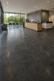 Beauflor, PVC podlaha - lino Blacktex Zinc 996D, na míru, šíře 2m,4m, šedá, filc, chodba / předsíň
