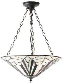 Endon 63936 - Lustr na řetězu Tiffany ASTORIA 3xE27/60W/230V pr. 48 cm