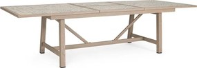 BIZZOTTO Rozkládací zahradní stůl KALIMERA světlý 212-285x106 cm 0664138