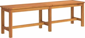 Zahradní lavice 150 x 35 x 45 cm masivní akáciové dřevo 319420