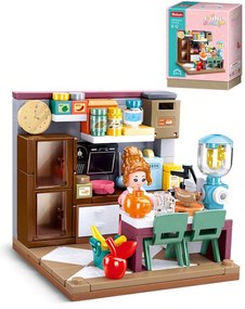 SLUBAN Mini Handcraft Kuchyň 178 dílků + 1 figurka STAVEBNICE b1016a