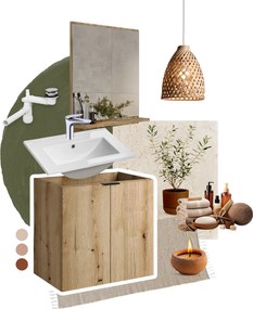 Comad Nábytková horní deska Nova 20/40 cm, dub coast evoke