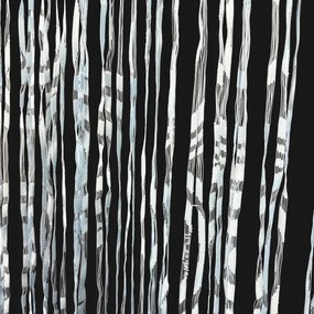 Provázková záclona Ambiance vzor Breeze modrá 180 × 300 cm