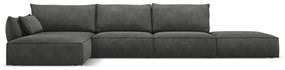 Šedá rohová pohovka (levý roh) Vanda – Mazzini Sofas