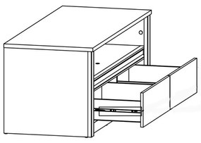 MALTA b | TV stolek RTV | 130 cm | dub artisan / bílá