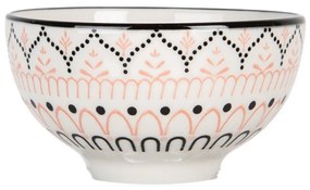 Keramická miska s béžovo-černým dekorem Iemkje – 125 ml