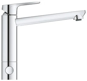 Grohe BauEdge Dřezová otočná baterie s ventilem k myčce, chrom 31696000