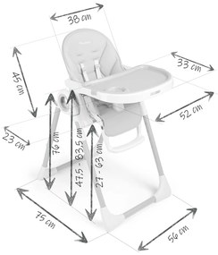 Nukido Kojicí židle se stolečkem, lehátko Belo tmavě modré + čelenka s hračkami
