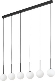 TK Lighting Černý závěsný lustr Martin pro žárovku 6x G9 TK4504