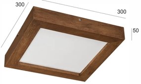 Brilagi-LED Stmívatelné svítidlo WOODY FRAME LED/24W/230V dub 30x30 cm IP44 + DO