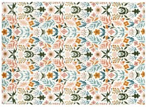 Bellatex Přikrývka  Kemping PLUS 150x200 cm Louka Růžová,Zelená,Bílá