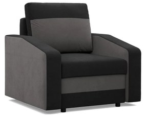 Křeslo HEWLET model 2 Černá-šedá