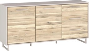XXXLutz KOMODA, dub, kašmírová, dub bianco, 163/79/40 cm Livetastic - Komody na nožičkách - 001427000407