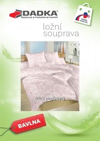 DADKA Povlečení bavlna Max pudrový 140x200, 70x90 cm