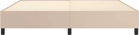 Rám postele s boxspringem cappuccino 200x200 cm umělá kůže 3121070